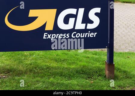 GLS Logo on a delivery truck, General Logistics Systems, parcel and ...
