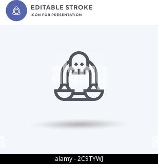 Altar icon vector, filled flat sign, solid pictogram isolated on white ...