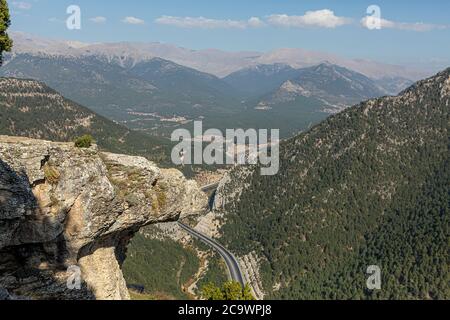 Gulek Castle. Road in the valley (Gulek Bogazı) Adana Turkey Stock ...