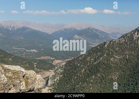 Gulek Castle. Road in the valley (Gulek Bogazı) Adana Turkey Stock ...