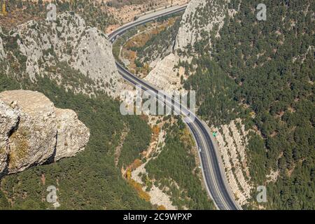 Gulek Castle. Road in the valley (Gulek Bogazı) Adana Turkey Stock ...