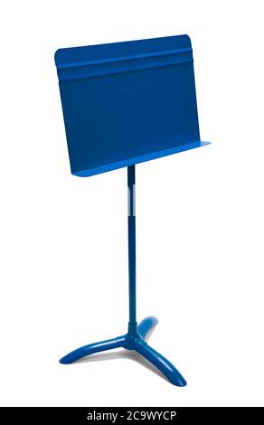 Blue metal stand Stock Photo - Alamy