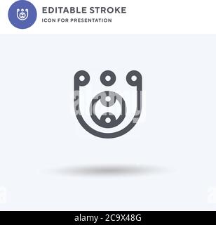 skee ball icon on white background. Simple element illustration from ...