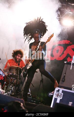 Singer Shingai Shoniwa of the Noisettes The V Festival at Hylands Park ...