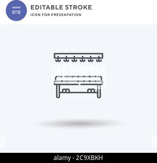 Locker Room icon vector, filled flat sign, solid pictogram isolated on ...