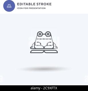 Frog icon vector, filled flat sign, solid pictogram isolated on white ...