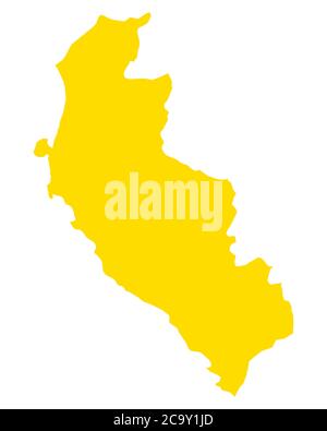 Map of Ica Stock Photo - Alamy