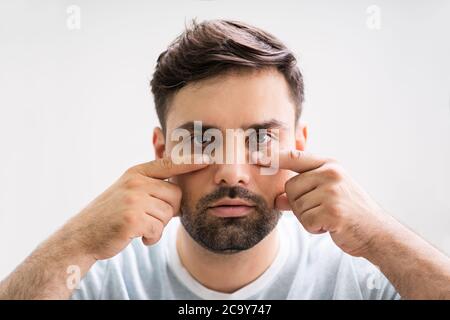 Patient Doing Sinusitis Examination While Video Conferencing With ...