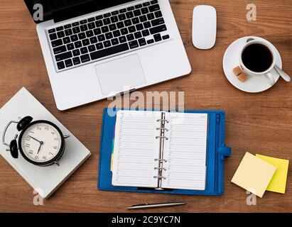 Personal organizer on desk Stock Photo - Alamy