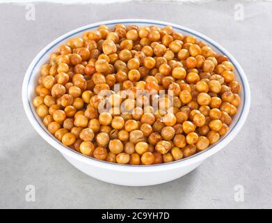 masala green peas / Masala Vatana Namkeen top angle Stock Photo - Alamy