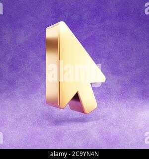 3d golden mouse pointer Stock Photo - Alamy