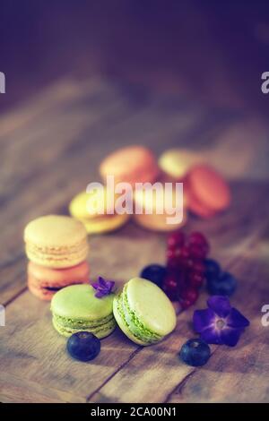 birthday cake made of pistachio, raspberry and vanilla cream, yellow ...