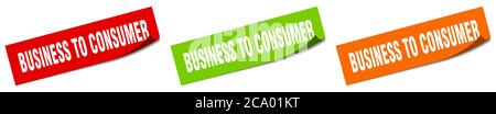 business to consumer paper peeler sign set. business to consumer ...