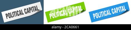 political capital paper peeler sign set. political capital sticker ...
