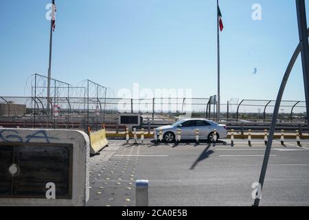 Santa Fe bridge crossing from Avenue Juarez in Ciudad Juarez Mexico to ...
