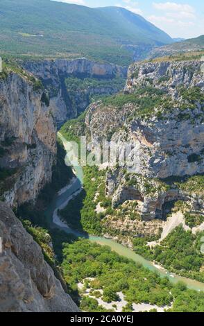 Overwiew on the Verdon Gorge Stock Photo - Alamy