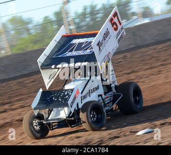 Plymouth, Wisconsin, USA. 30th July, 2020. Former NASCAR driver Kyle ...