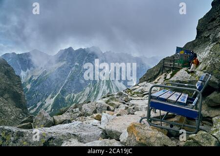 The highest toilet in the Tatras - chata pod Rysami (Rysy). Beautiful ...