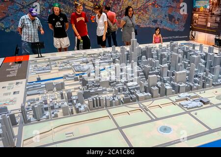 Architectural scale model of Chicago at The Chicago City Model ...