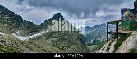 The highest toilet in the Tatras - chata pod Rysami (Rysy). Beautiful ...