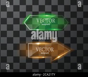 Glass vector button plane. Easy editable background Stock Vector Image ...