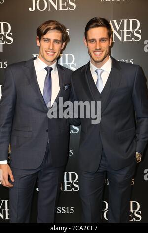 Sydney, Australia. 5 August 2015. Jordan & Zac Stenmark arrive at the ...