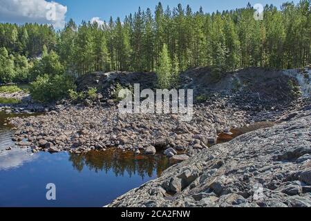 An ancient non-active volcano 2 billion years old. You can see the vent ...