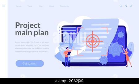 Vision and scope document concept landing page Stock Vector Image & Art ...