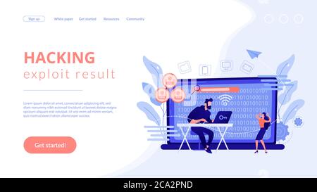 Doxing concept landing page Stock Vector Image & Art - Alamy