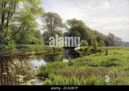 Monsted Peder Mork - by the River 1 Stock Photo - Alamy