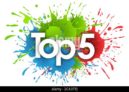 top 10 word in splash’s background Stock Photo - Alamy