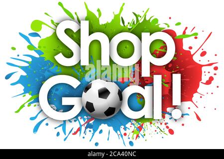 Goal in splash’s background Stock Photo - Alamy