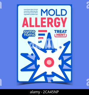 Allergy treatment brochure template layout. Allergic disease prevention ...