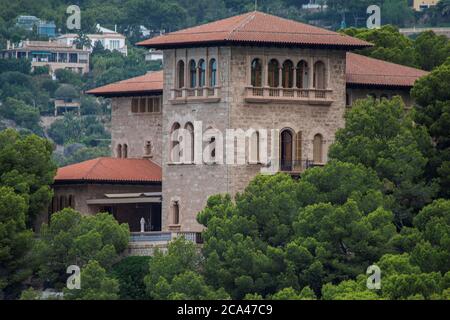 Marivent Palace in Palma de Mallorca seen prior to the photocall of ...