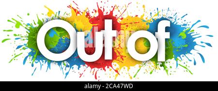 out of the box in splash’s background Stock Photo - Alamy