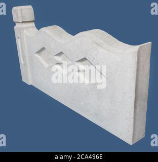 Curbstone, pavement on the unicolour background Stock Photo - Alamy