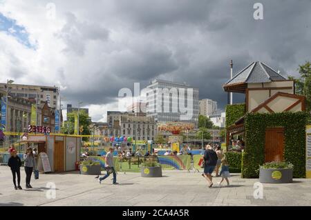 Summer event in Nottingham Centre Stock Photo - Alamy