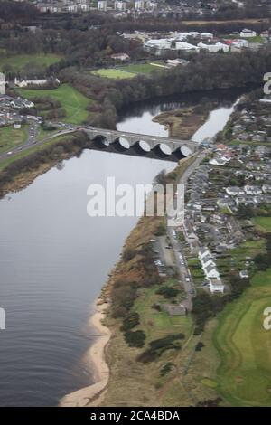 Bridge of Don at Donmouth over the River Don in the city of Aberdeen ...