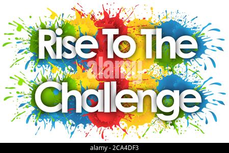 Challenge in splash’s background Stock Photo - Alamy