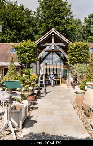 The farm and gardens of Leckford estate owned by Waitrose Stock Photo ...