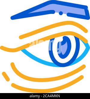 bags under eyes icon vector outline illustration Stock Vector Image ...