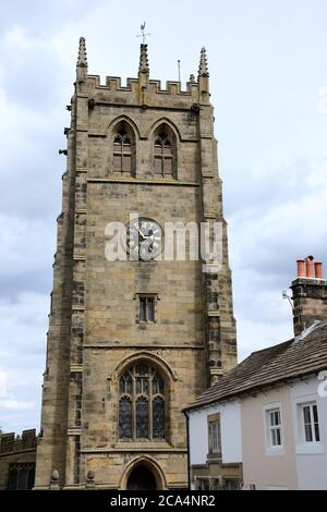 All Saints Church at Youlgrave near Bakewell in the Peak District Stock ...