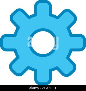gear machine work gradient line style icon vector illustration design ...