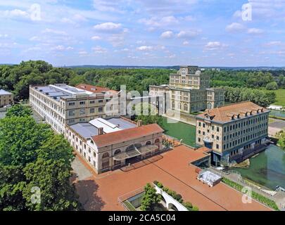 aerial view of the Nestle chocolate factory, formerly Rowntree, York ...