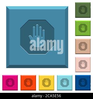 Square shaped forbidden sign. Rectangular prohibition sign. No symbol ...