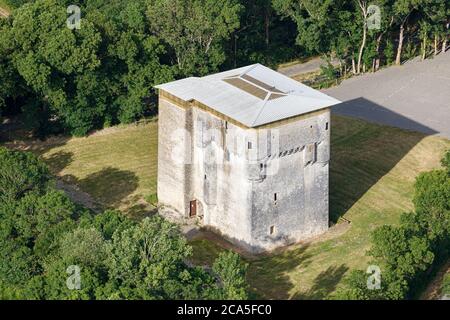 France, Vendee, Angles, Moricq tower (aerial view Stock Photo - Alamy