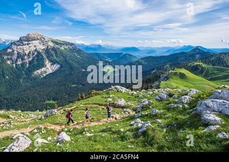 France, Isere, Chartreuse massif, Saint-Pierre de Chartreuse, hike to ...
