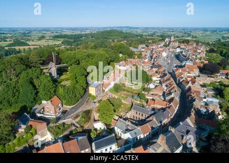 France Nord Cassel village overlooking plain of maritime Flanders on ...