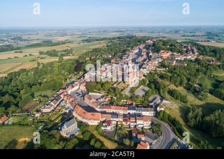 France Nord Cassel village overlooking plain of maritime Flanders on ...