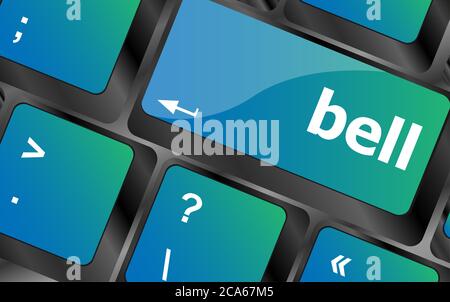 bell word on computer pc keyboard key Stock Photo - Alamy
